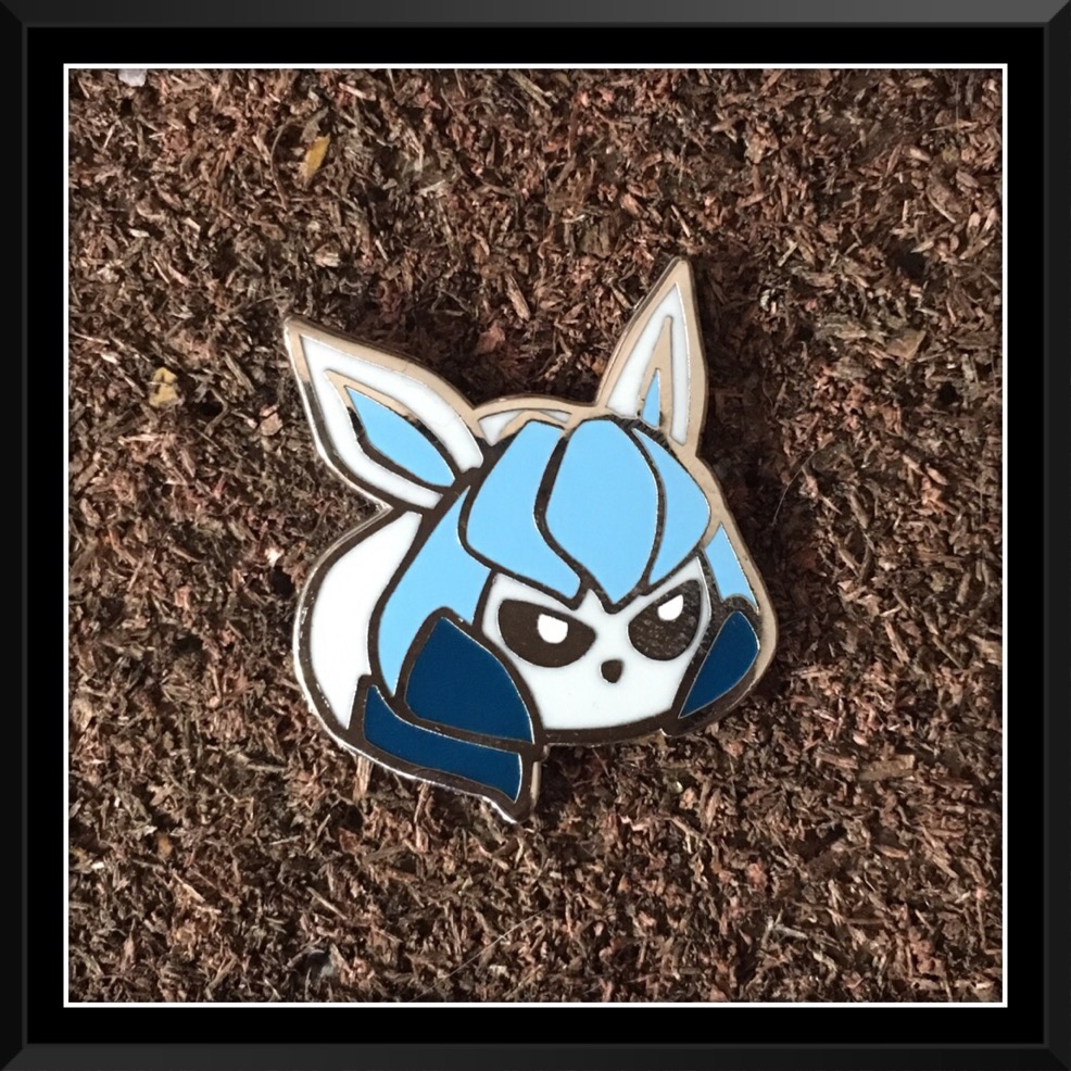 Glaceon Ice Mochi Eeveelution-Hard Enamel Pin - Studio Min Bin Bin