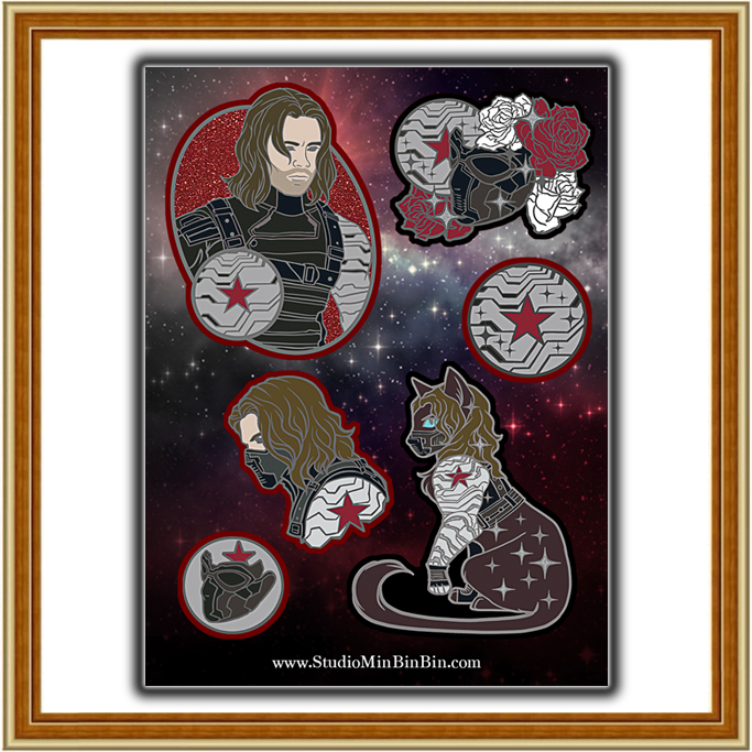 Winter Solider - Stickers Mini-Sheet - Studio Min Bin Bin